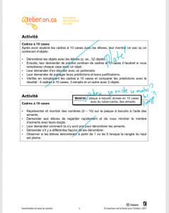 cadre à dix cases – Blog à part